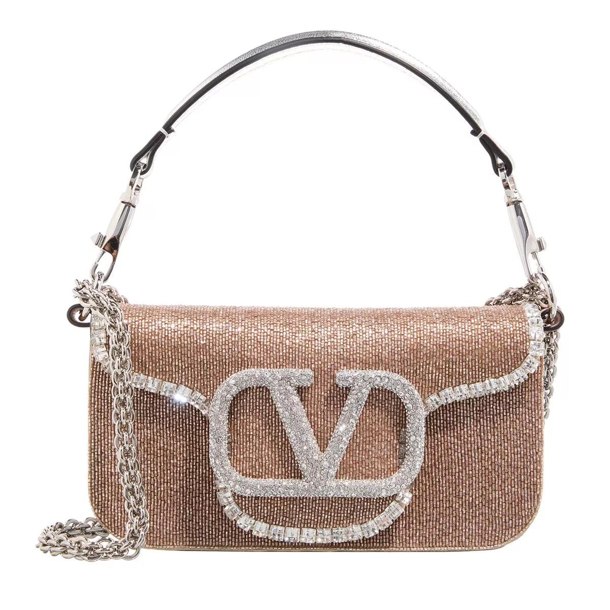 Valentino Garavani Small Shoulder Bag Crytal Rose / Silver | Minitasche