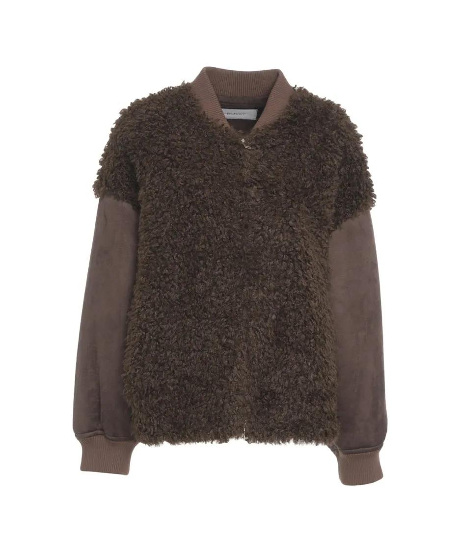Bully Boxy Bomber Jacket In Soft Faux Fur Black | Bomberjack