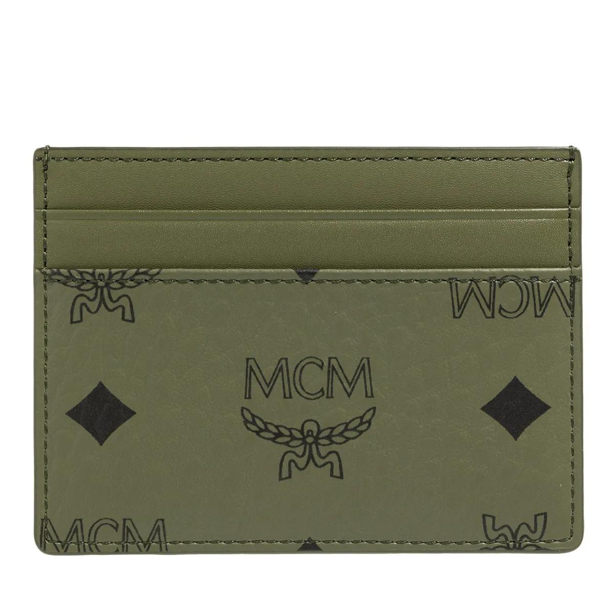 MCM Aren Card Case Mini Khaki Moss | Kartenhalter