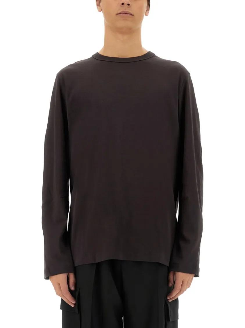 Helmut Lang Apex T-Shirt Brown | Langärmeliges Oberteil