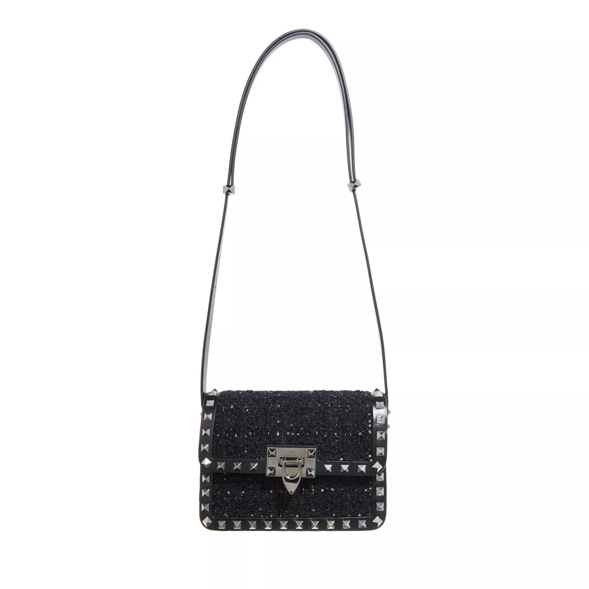 Valentino Garavani Small Shoulder Bag Rockstud Black | Shoulder Bag