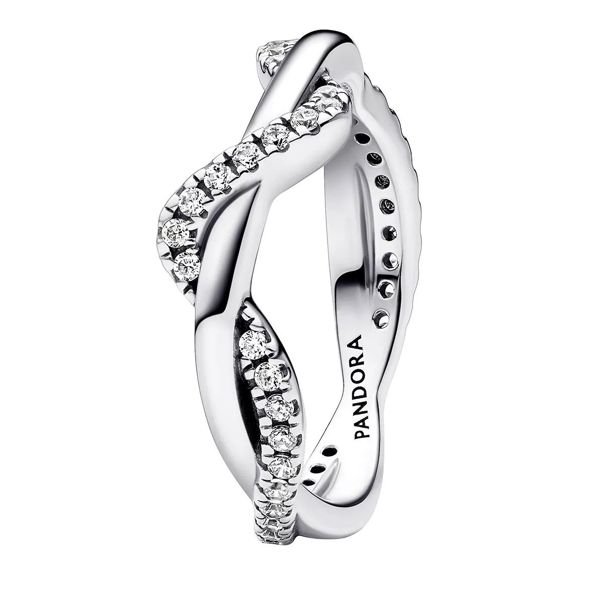 Compare pandora timeless double wave sterling silver ring with clear cubic zirconia, 58 products ...