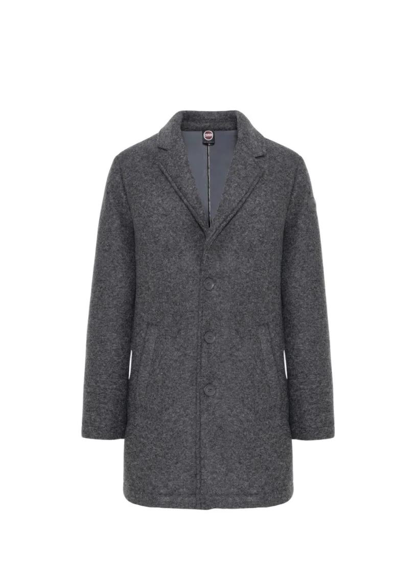 Colmar Originals Gray Melange Wool Blend Coat Grey | Trenchcoat