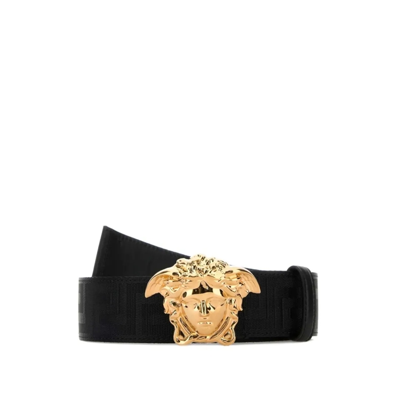 Versace Black And Gold Medusa Head Belt Black | Gürtel