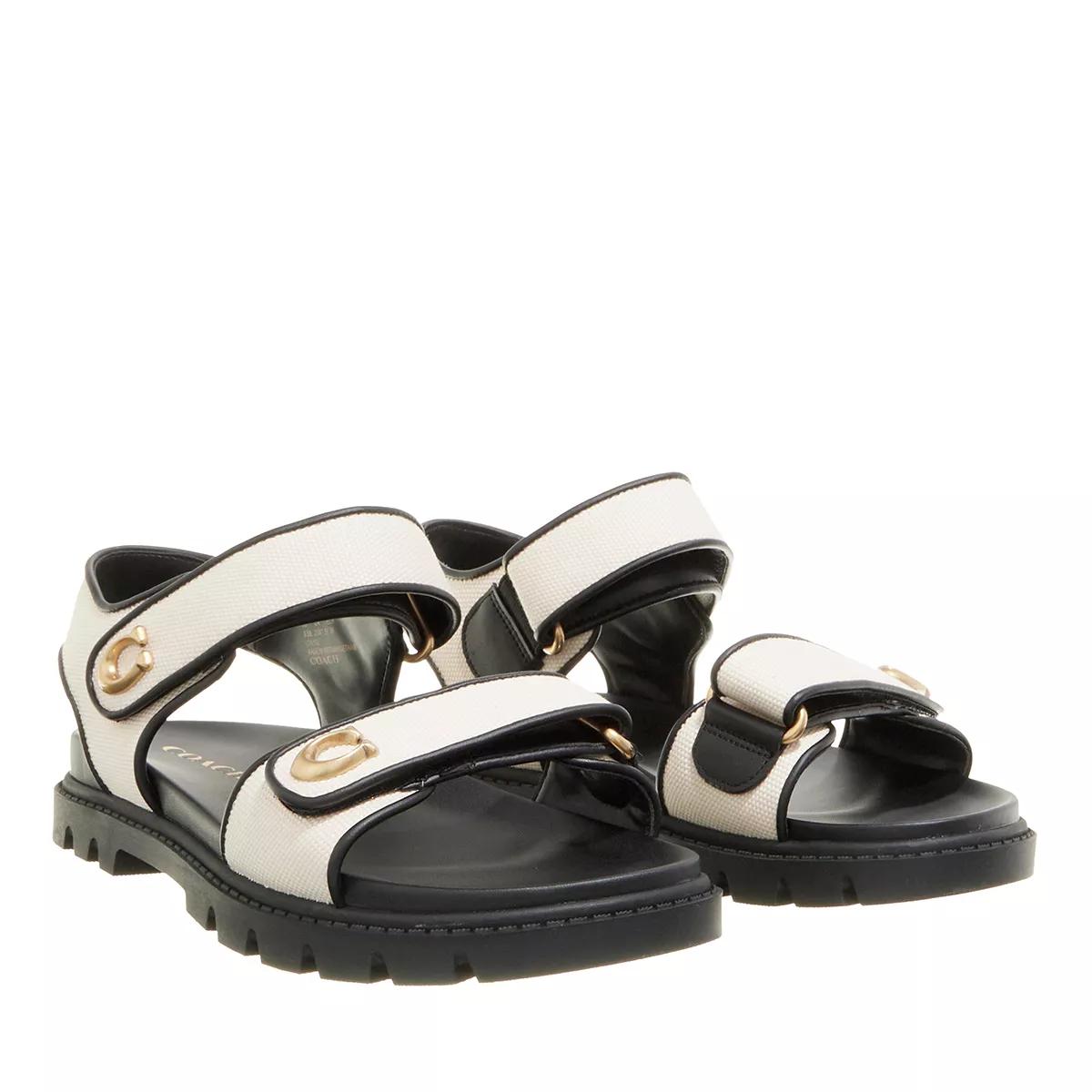 Coach Brynn Cnvs Sandal Mqv Chalk/Black | Sandaal