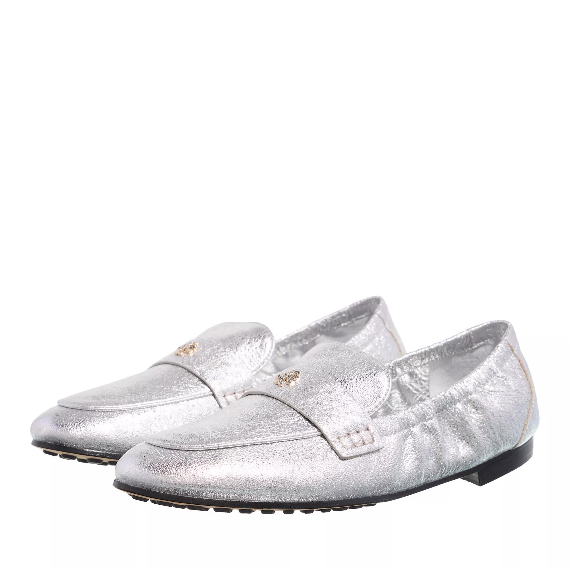 Tory Burch Ballet Loafer Shiny Silver | Loafer