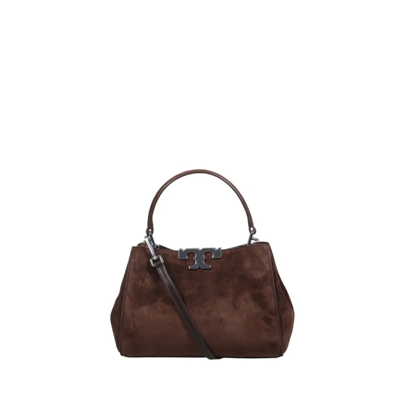 Tory Burch Eleanor Suede Mini Satchel Black | Schoudertas