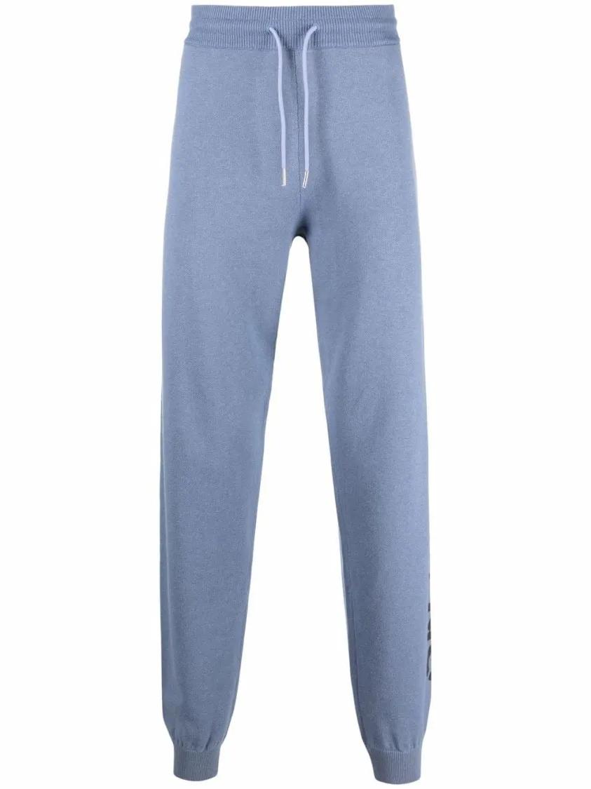 Kenzo Relaxed Fit Jog Pants With Ribbed Cuffs And Subtle Blue | Jogginghose
