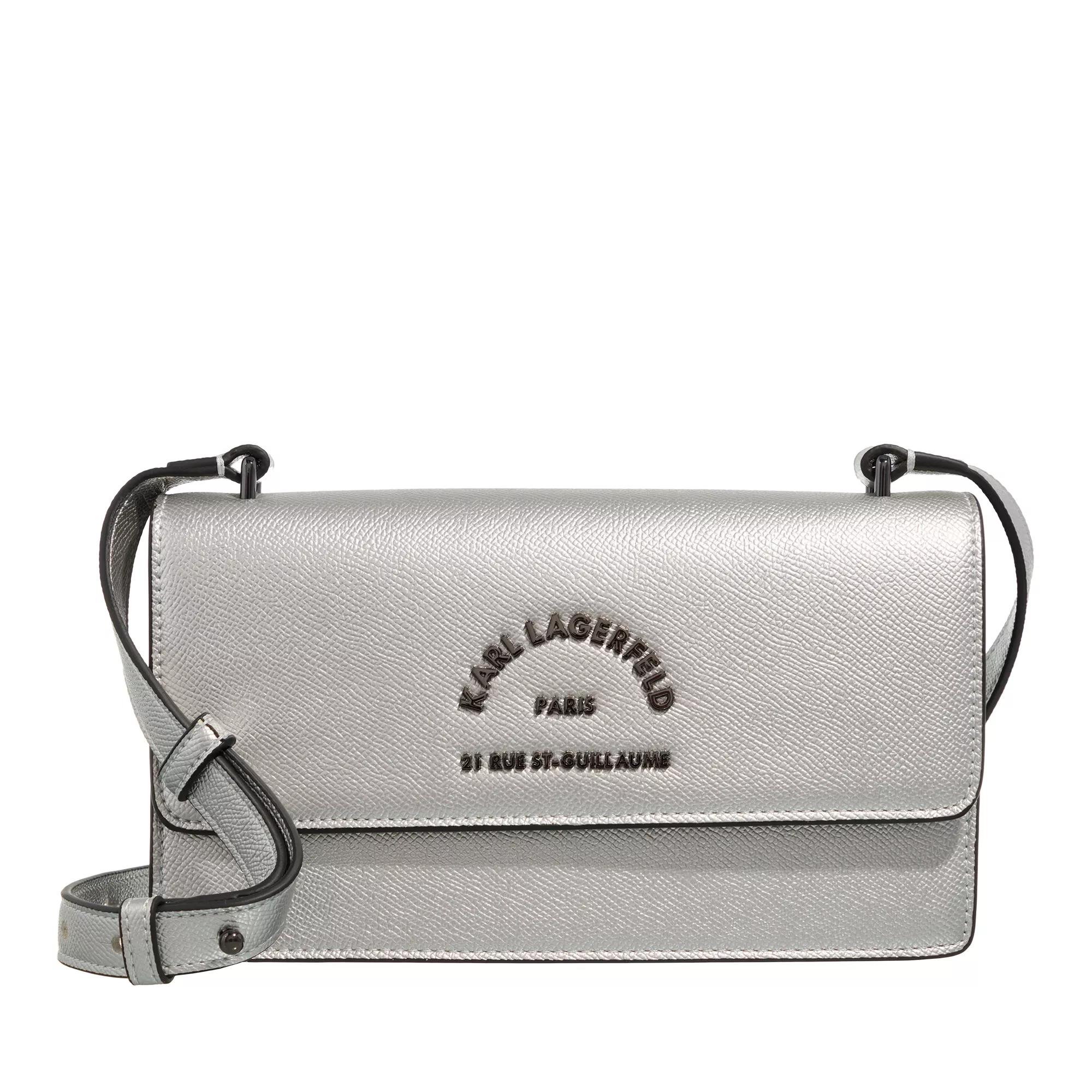 Karl Lagerfeld RSG Metal Flap Shb Silver | Crossbodytas