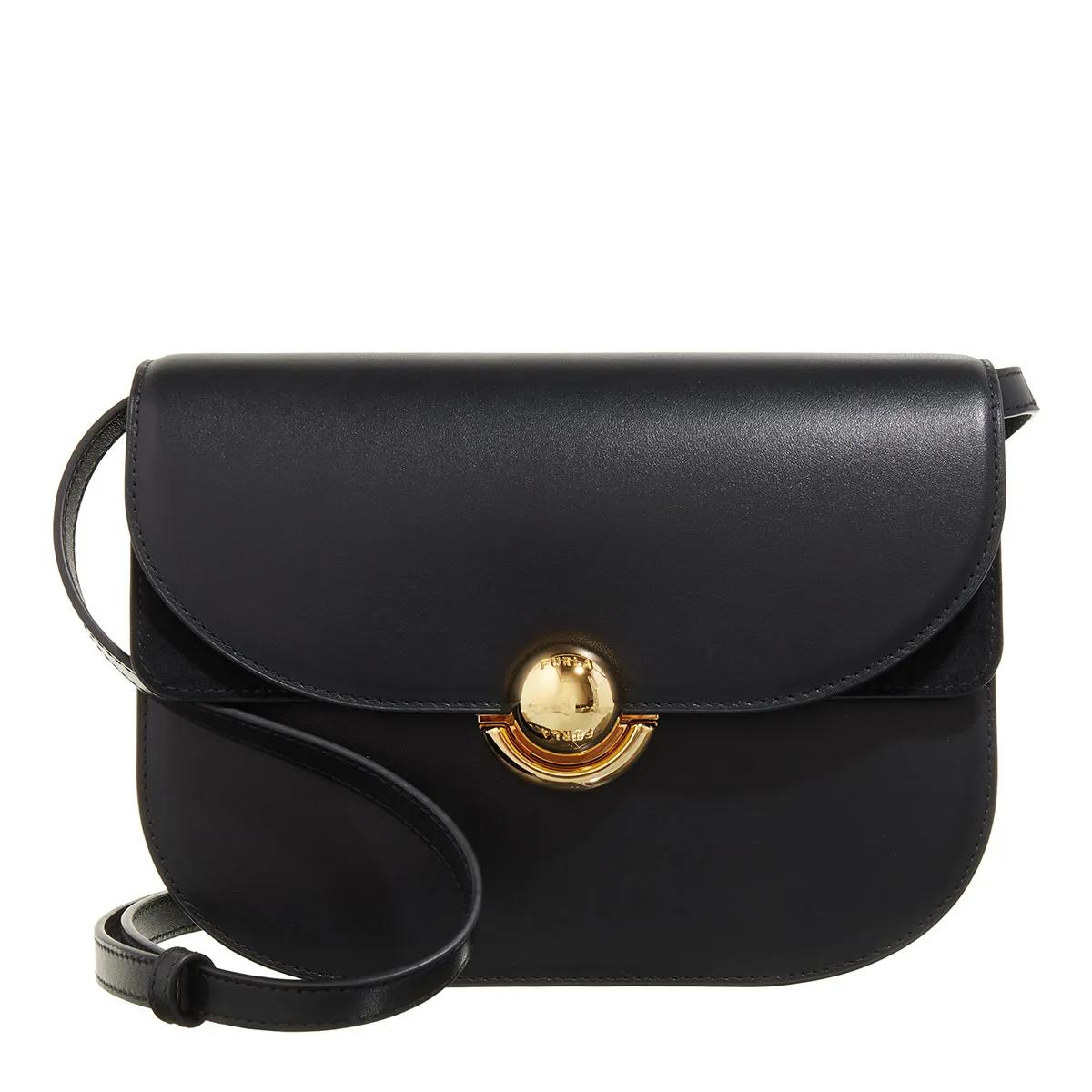 Furla Furla Sfera S Crossbody Round Nero | Crossbody Bag