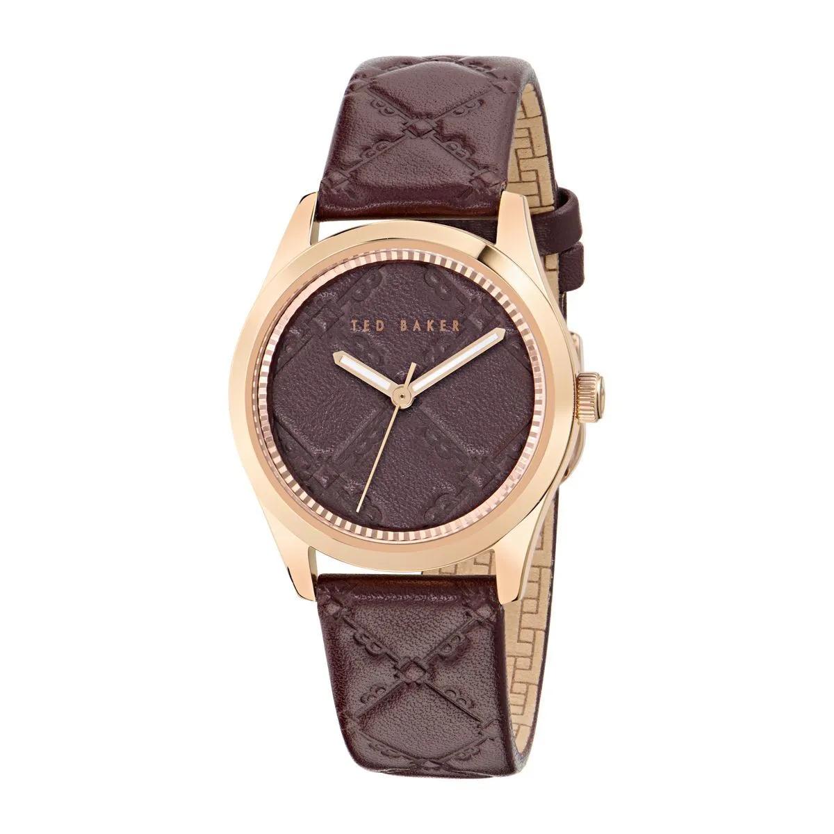 Ted Baker Quarz Analog Uhr Coolly burgundy | Quarzuhr