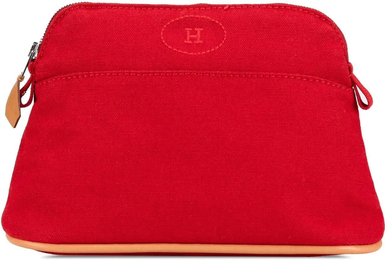 Hermès Mini Toile Bolide Case rot