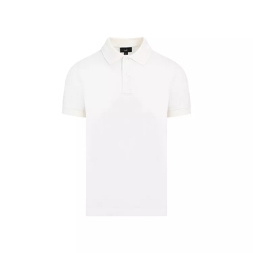 Dunhill Pique Off White Cotton Polo White Polohemd