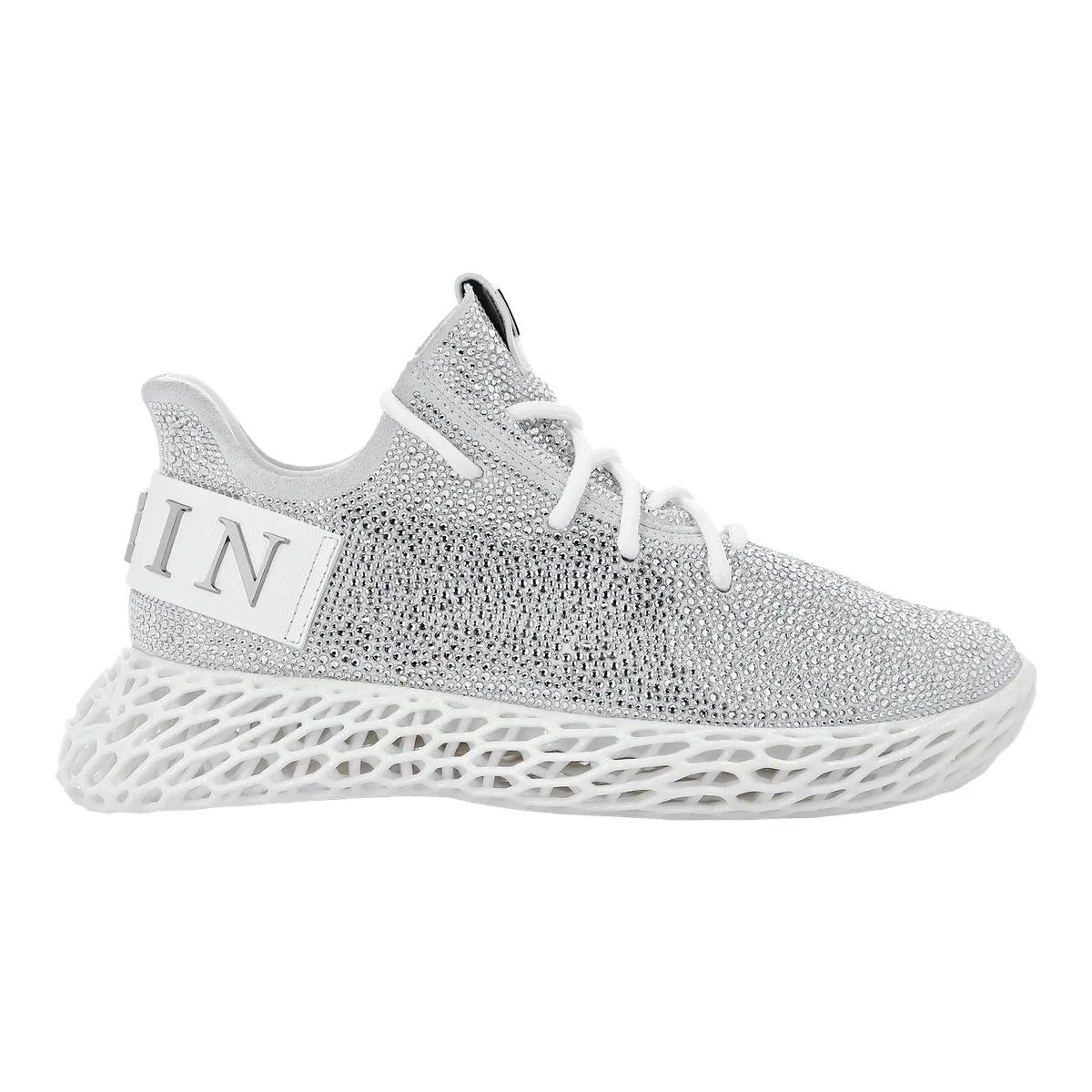 Philipp Plein Runner Sneaker Skeleton Mit Schmucksteinen silber | Low ...