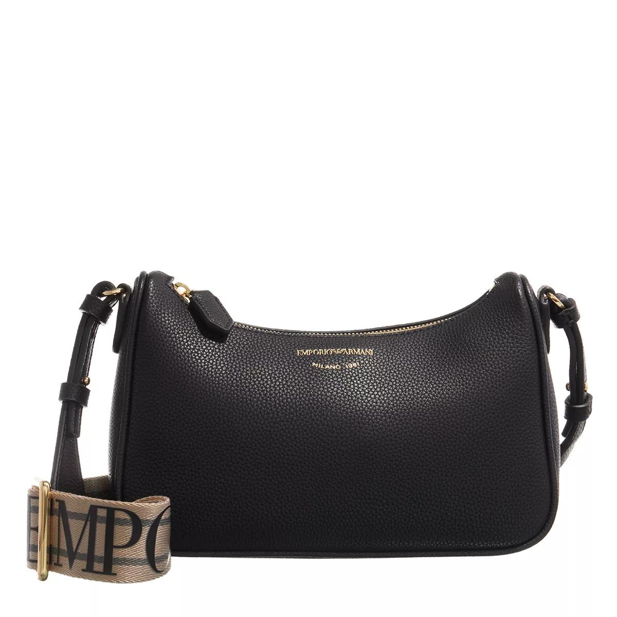 Emporio Armani Crossbody Bag M St.Cervo/Silver Black/Silver | Sac à ...