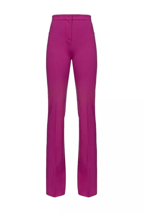 Pinko Pink Straight Trousers Pink | Hosen
