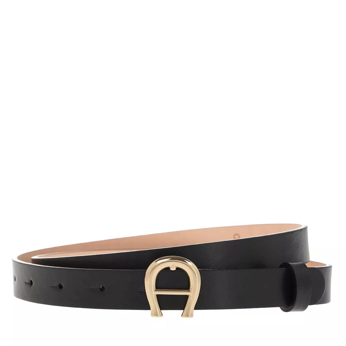 AIGNER Logo Black | Ceinture fine