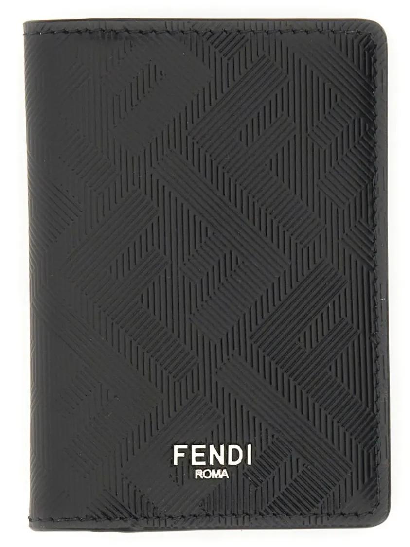 Fendi Shadow" Card Holder Black | Portemonnee