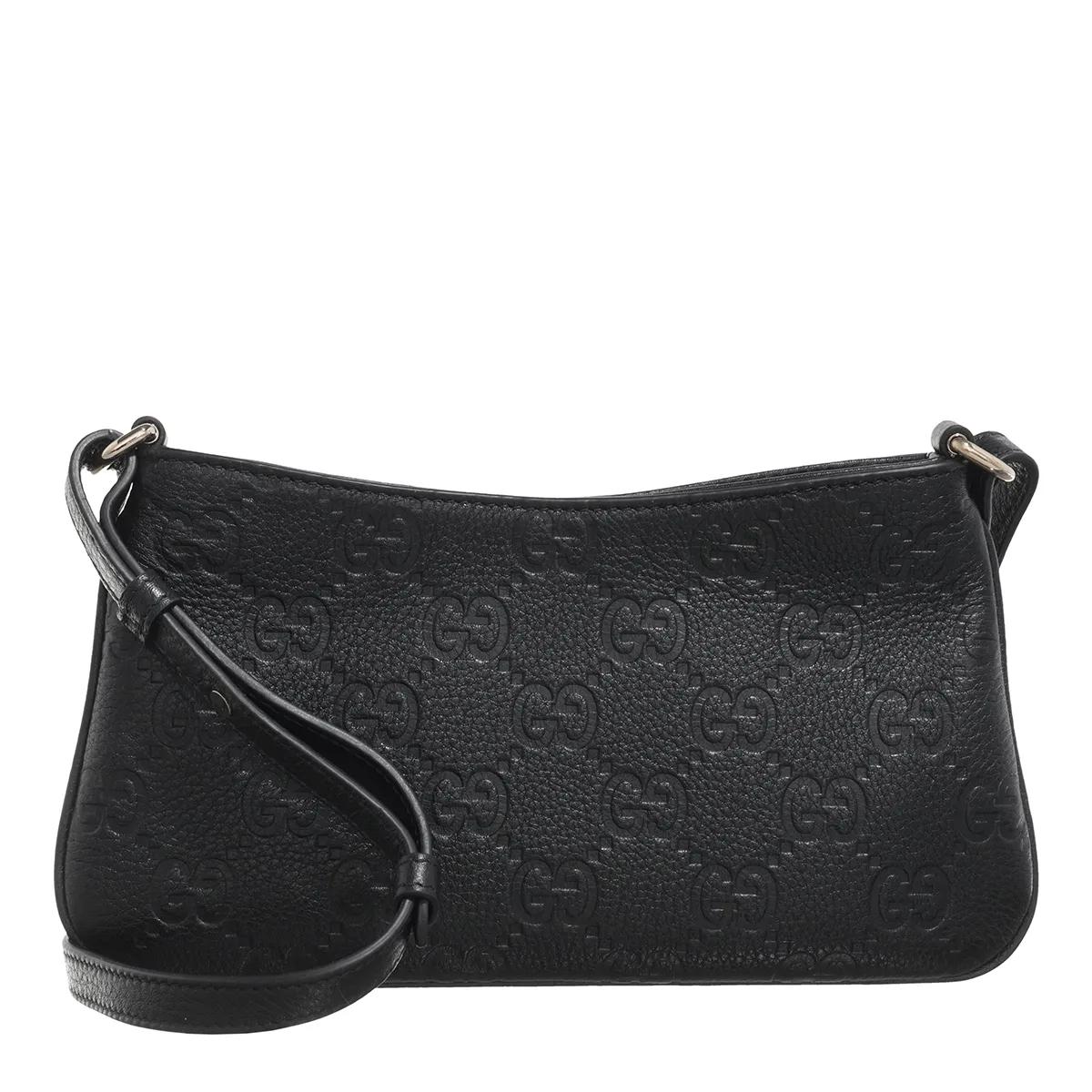 Gucci GG Emblem Shoulder Bag Black | Crossbody Bag