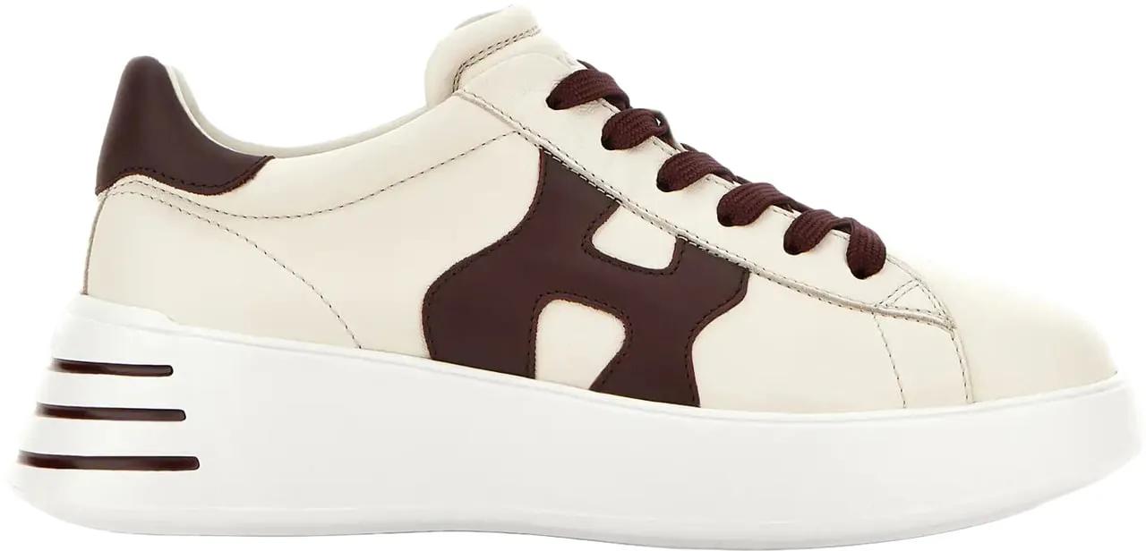 Hogan Flat Shoes Ivory weiß | Low-Top-Sneaker