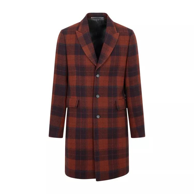 Paul Smith Gents Sb Blood Wool Overcoat Red
