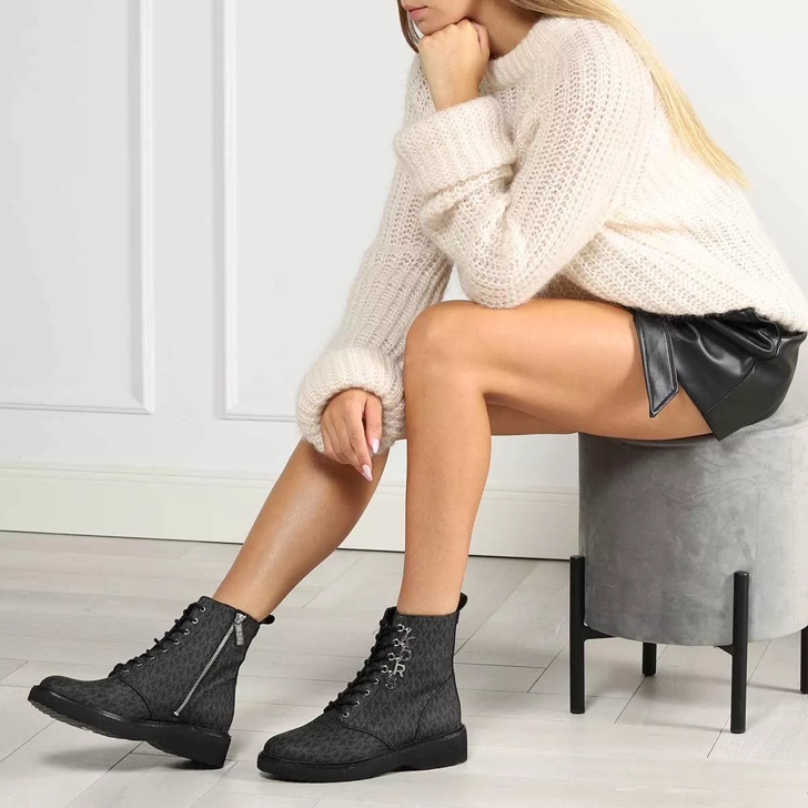 Michael Kors Haskell Bootie Black Biker Boot