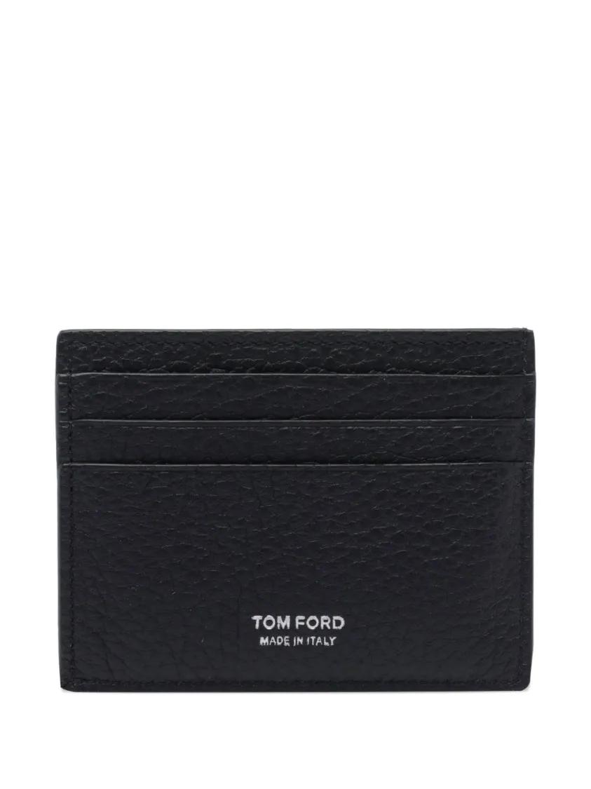 Tom Ford Bifold Wallet In Deer Print Black | Portemonnee