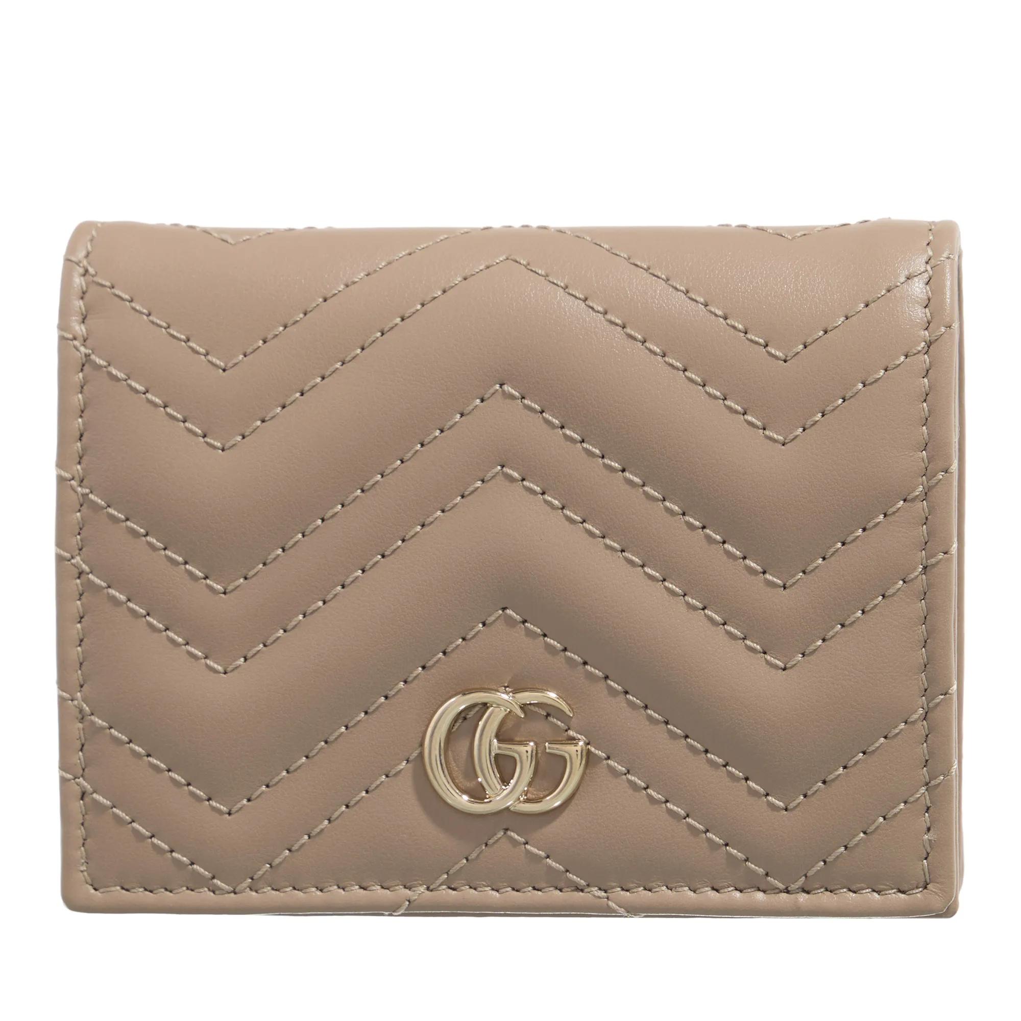 Gucci Mini Wallet Marmont Taupe | Bi-Fold Wallet