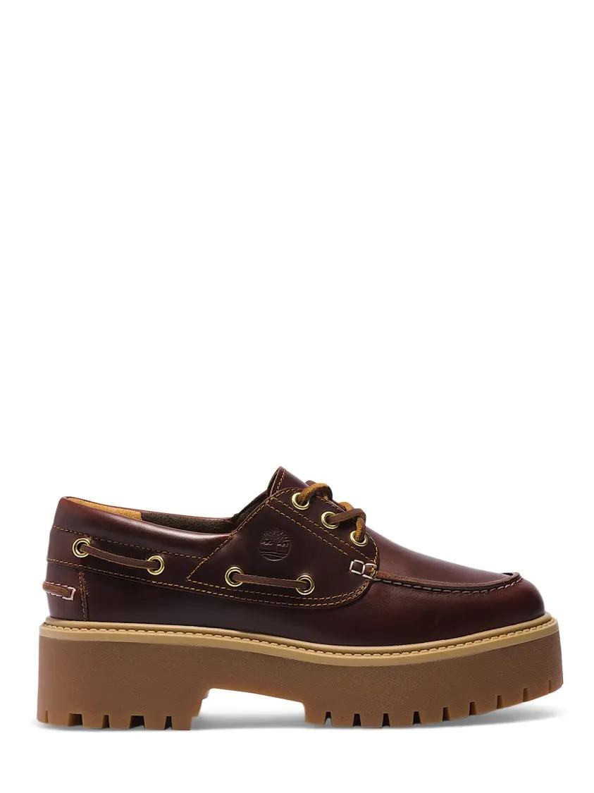 Timberland Classic Boat Shoes With Moc Toe Stitching Brown | Balletschoenen