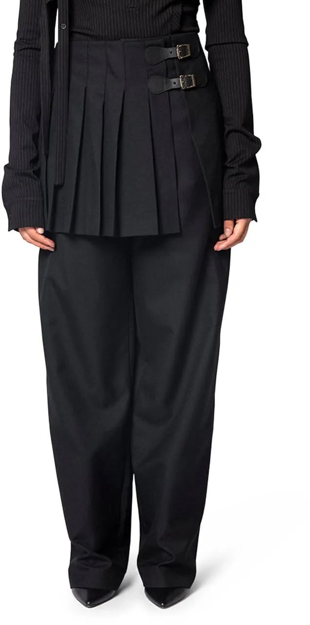 CHARLES JEFFREY LOVER BOY MINI WIDE LEG SKOUSER WAISTED BLACK schwarz
