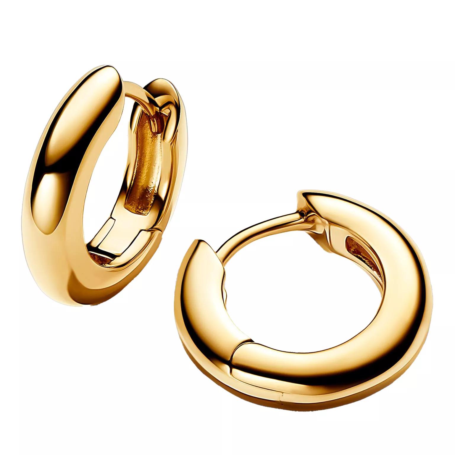 Pandora 14k Gold-plated hoop earrings Golden | Créole