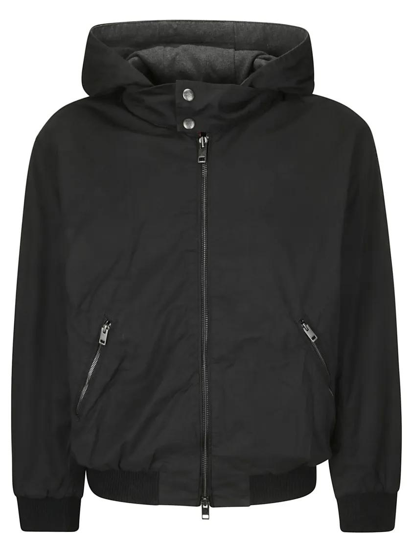 Diesel Padded Hooded Jacket Black | Bomberjacken