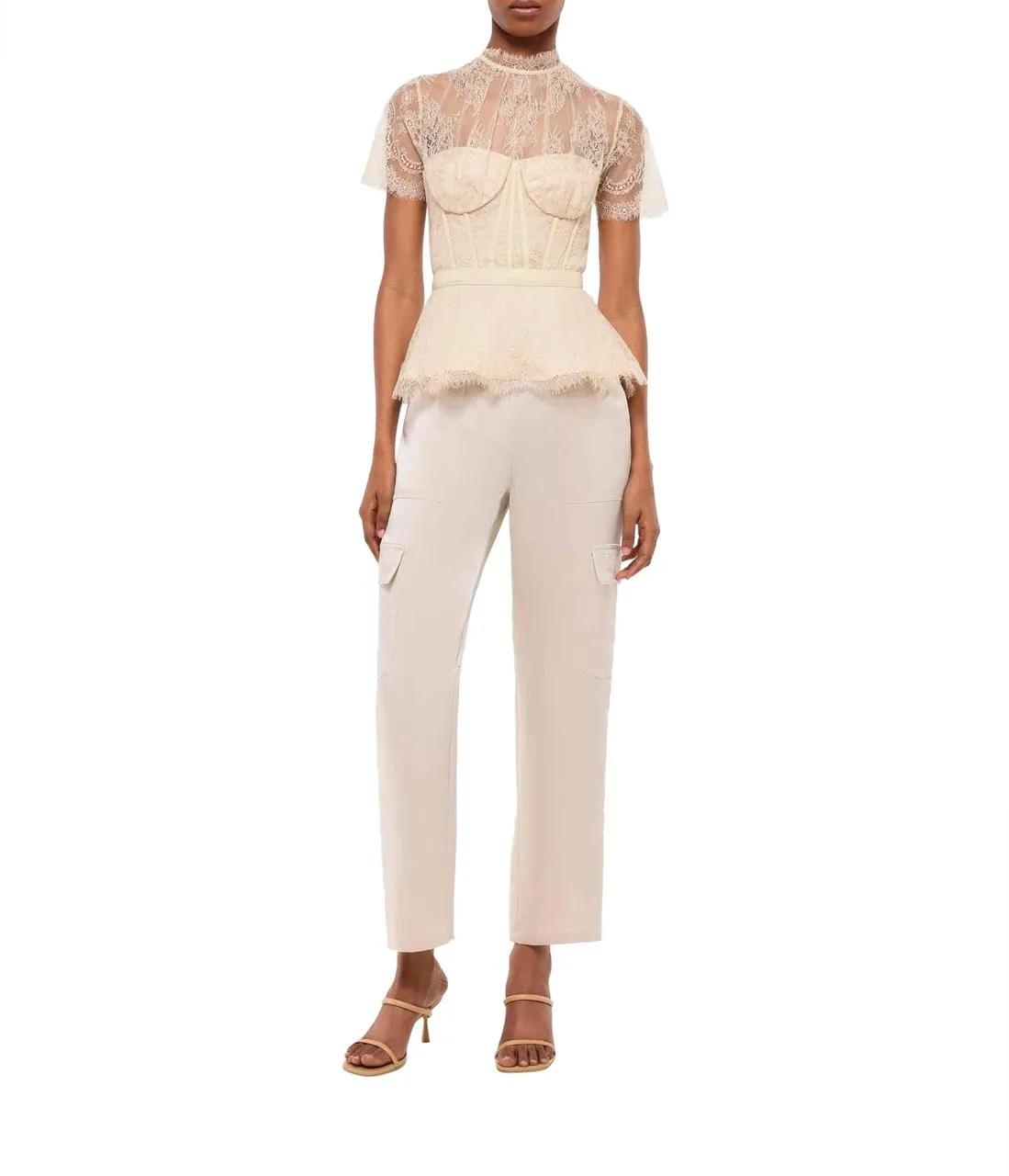 JONATHAN SIMKHAI Top Signature Kehlani beige | T-shirts