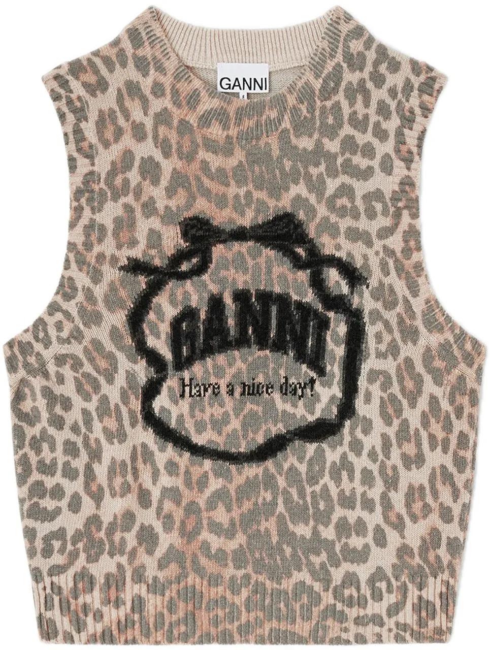 GANNI top leopard mehrfarbig | Top
