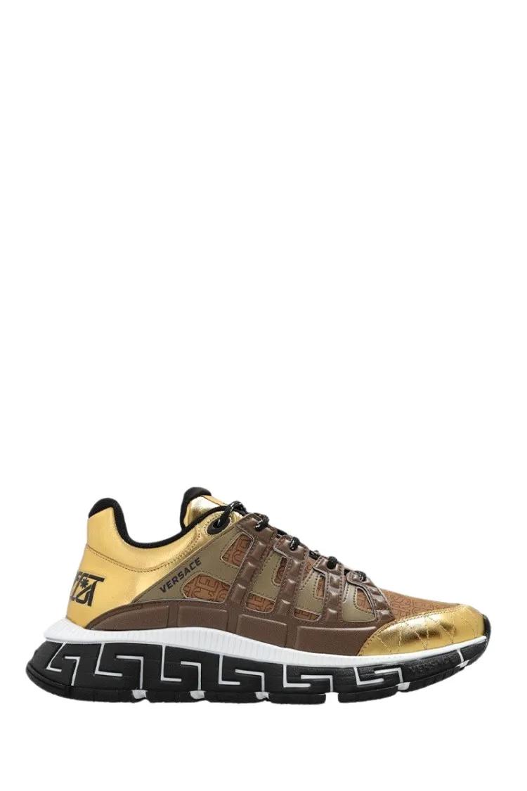 Versace Gold Trigreca Sneakers Gold | sneaker basse