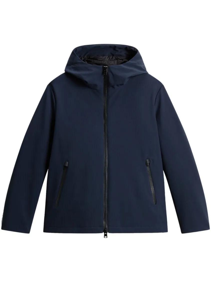 Woolrich Navy Blue Quilted Down-Feather Jacket Blue | Daunenjacken