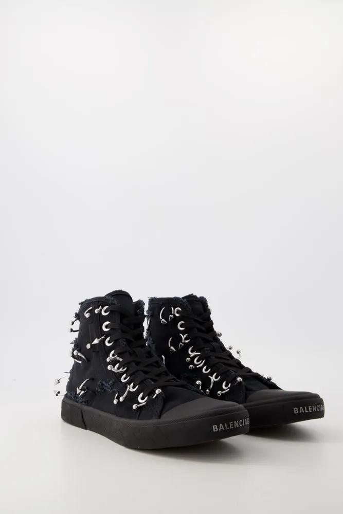 High top black sneakers womens store