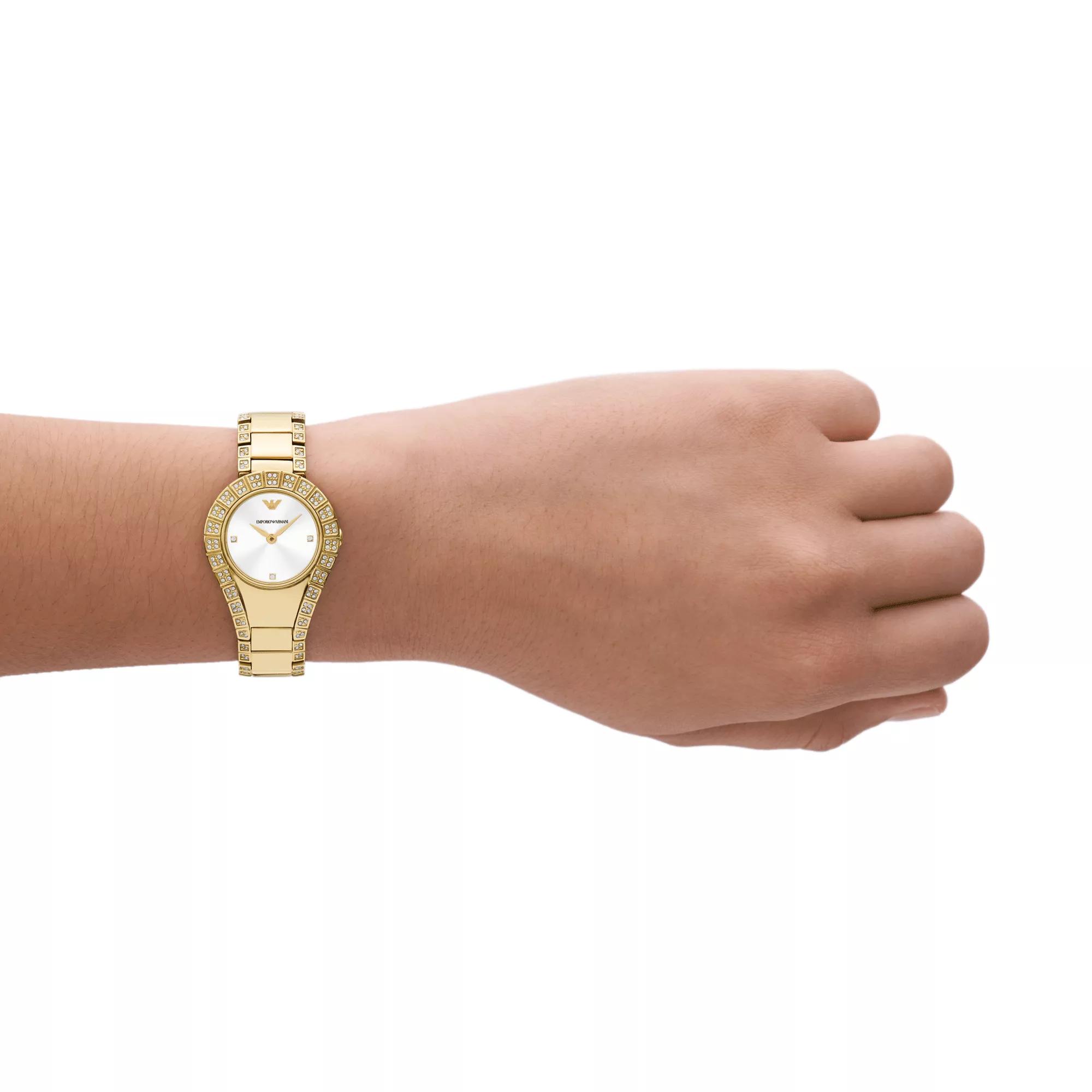 Armani 2 tone watch store