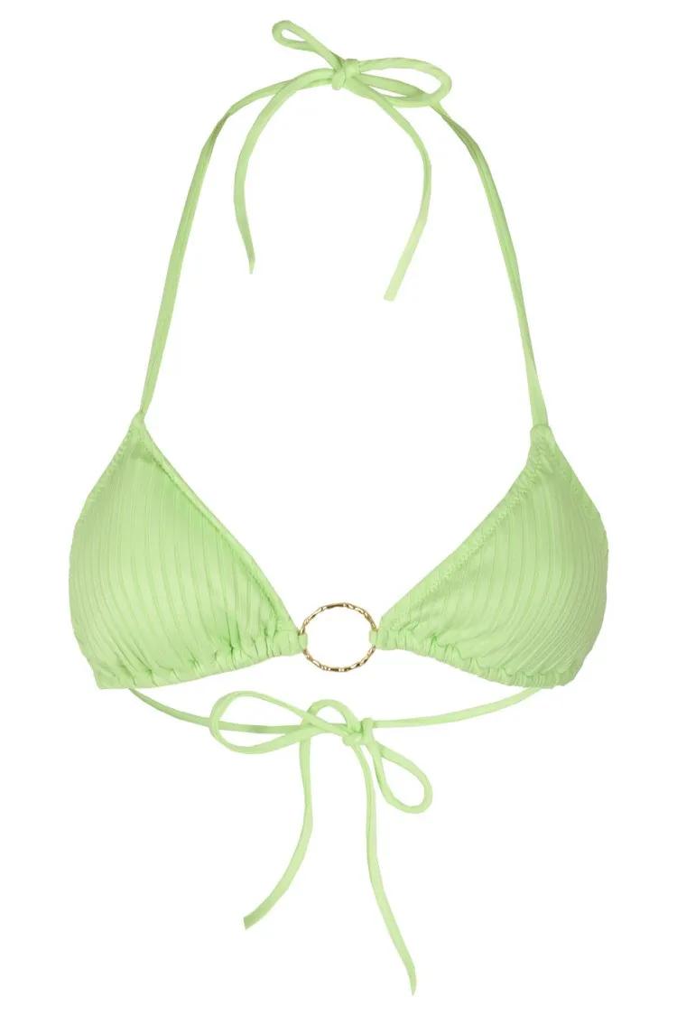 Melissa Odabash Lime Green Triangle Bikini Top Green