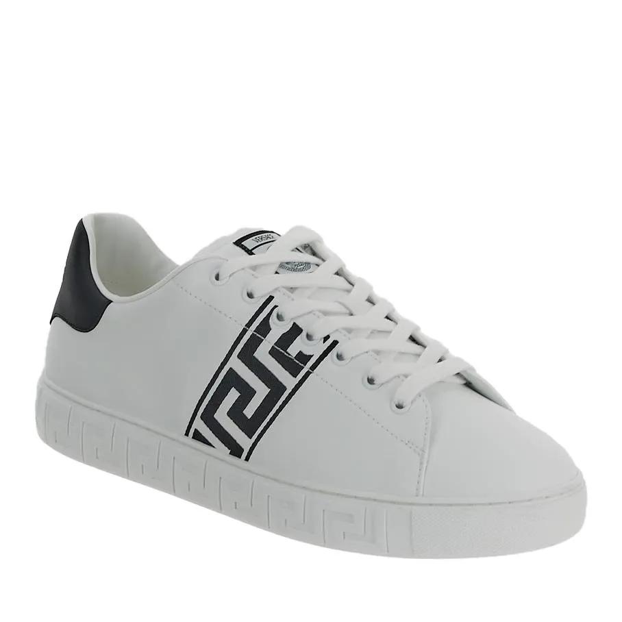 Versace 'Greca' Embroidered Sneakers – White White | Low-Top-Sneaker