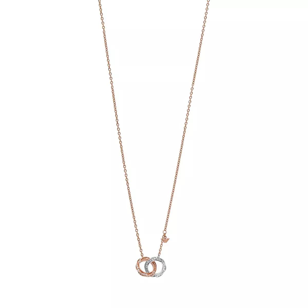 Emporio Armani Stainless Steel Chain Necklace Gold | Kurze Halskette