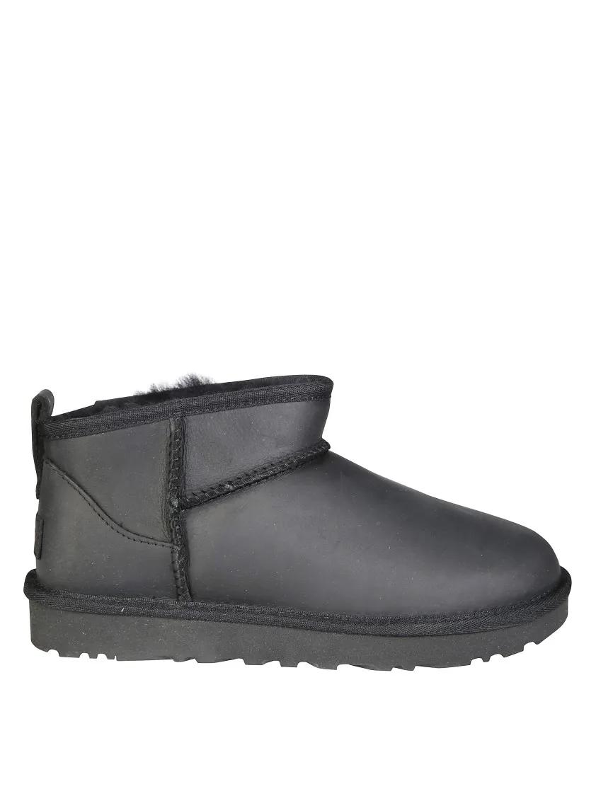 UGG Classic Ultra Mini Lthr Boot Grey | Laarzen