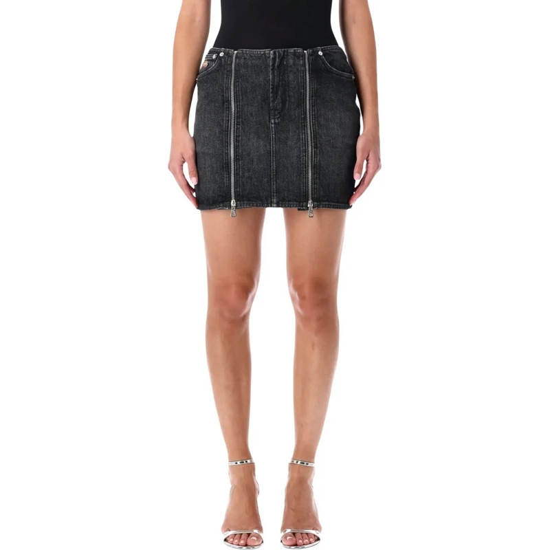 Jean Paul Gaultier Mini Skirt Zip Brown | Minirok