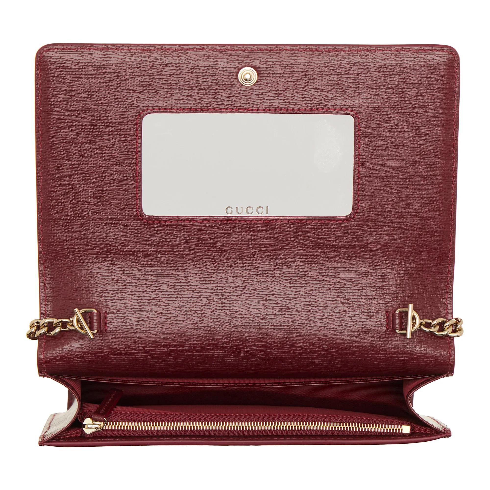Gucci Wallet With Chain Strap Red Wallet On A Chain