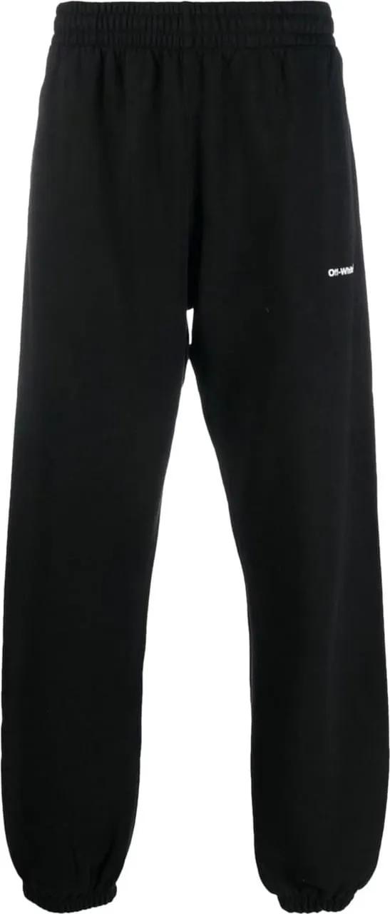 Off-White Wave Diagonal Logo Sweatpants schwarz