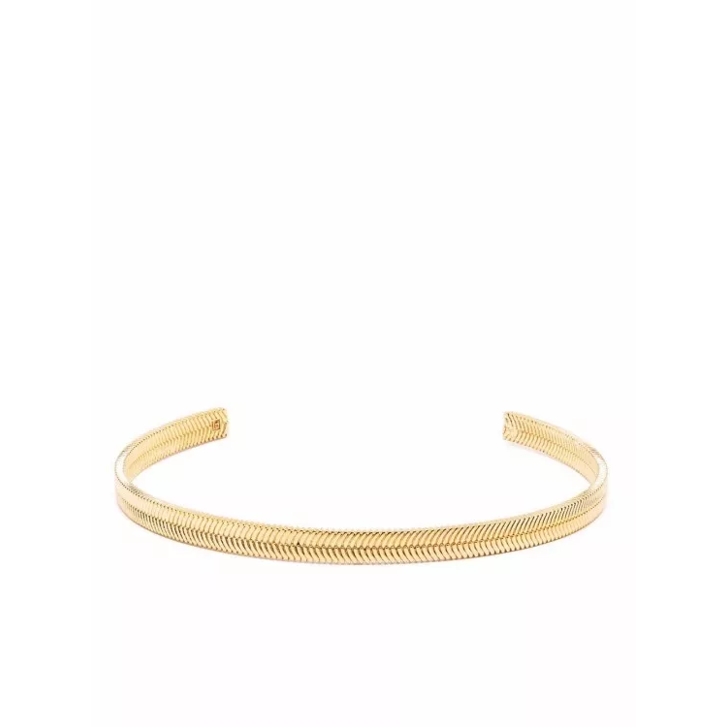 Federica Tosi Metal Rachel Textured Choker Gold