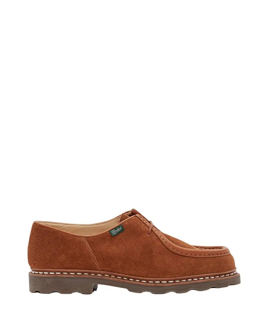 Paraboot Michael Suede Lace-Up Loafer Brown | Bootsschuhe