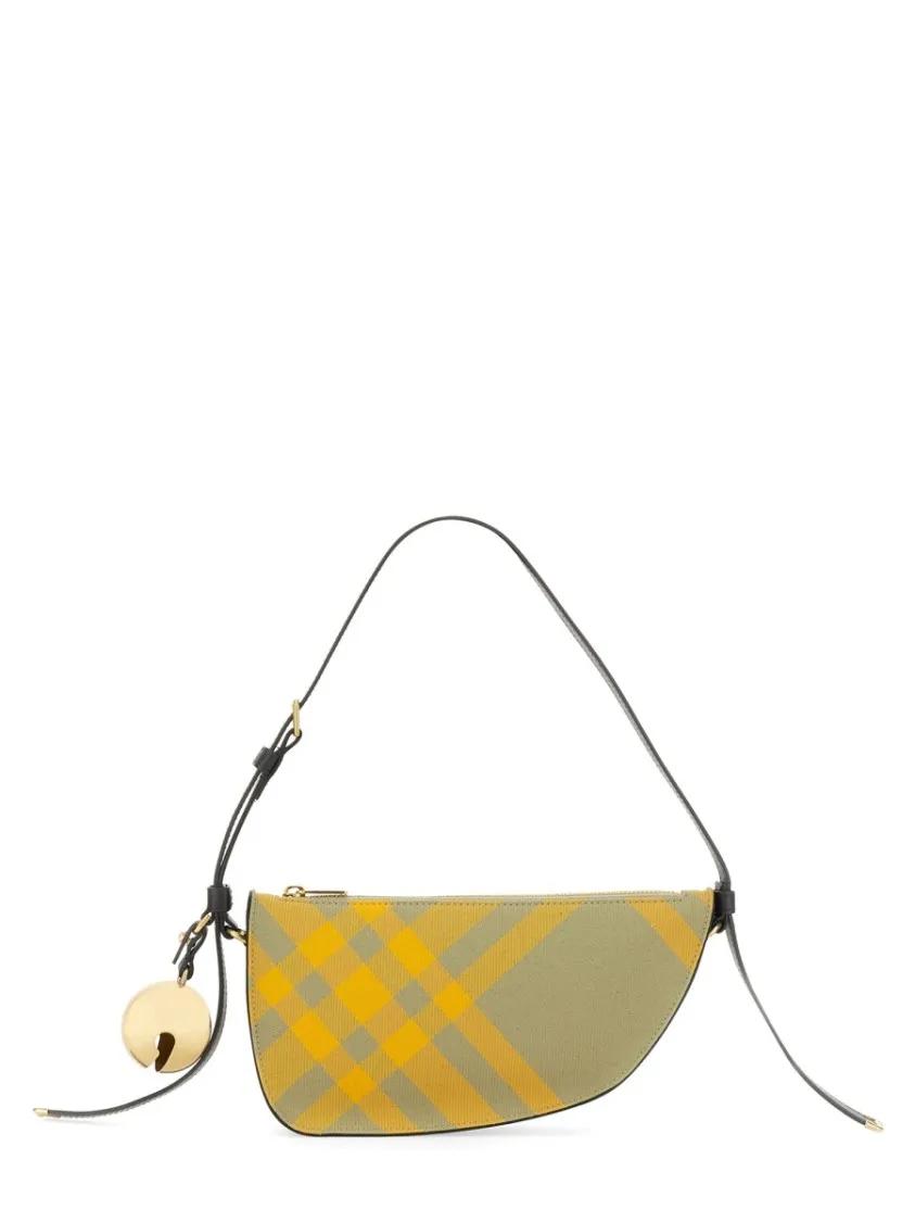Burberry Mini "Shield" Bag Green | Schultertasche