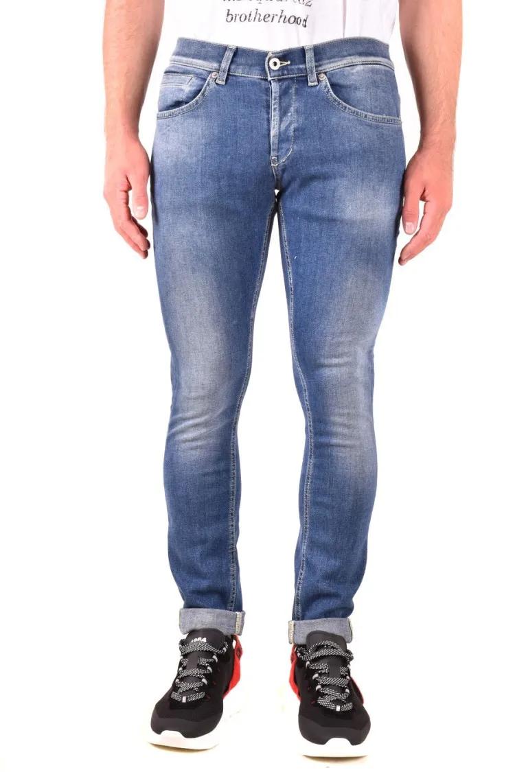 Dondup Slim Fit Denim Jeans With Classic Blue Wash Blue | Jeans