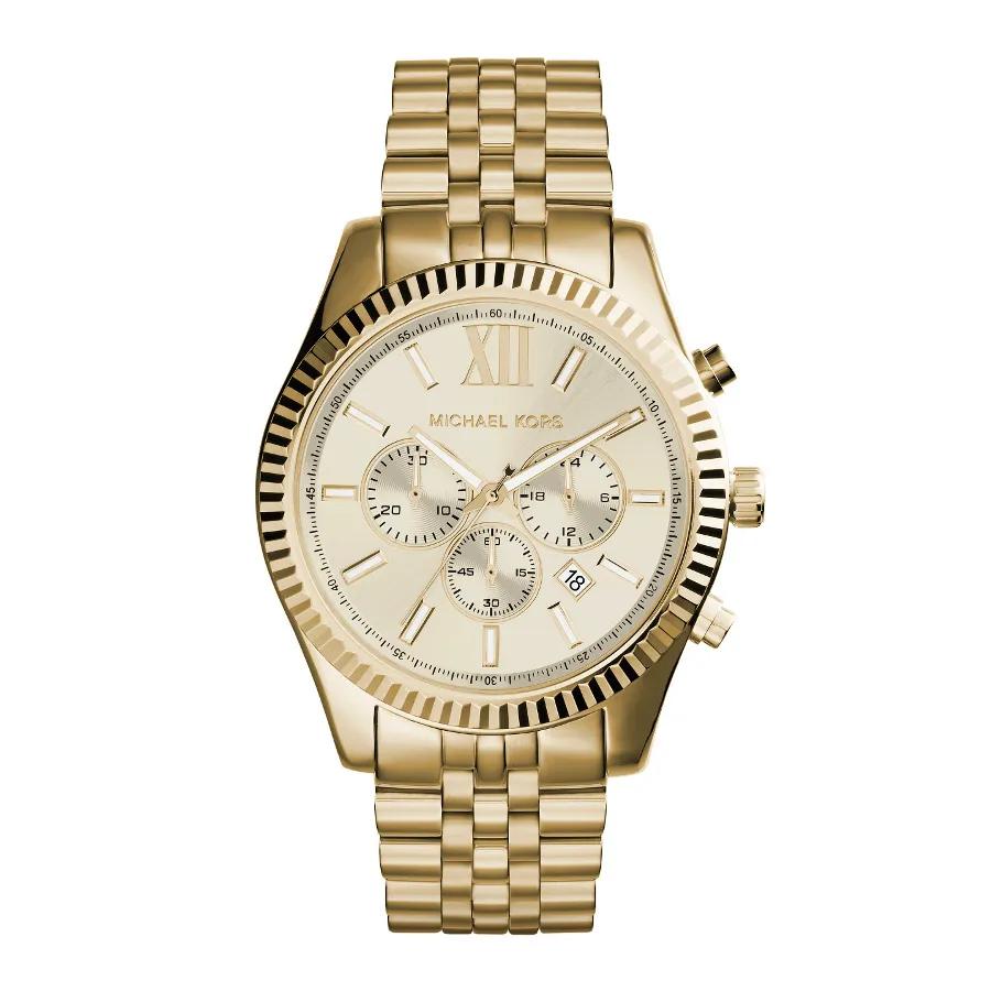 Michael Kors MK8281 Gents Lexington Oversize Watch Gold-Tone | Chronograph